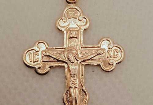 Золотой крест 585 пробы (арт. кс 116553)