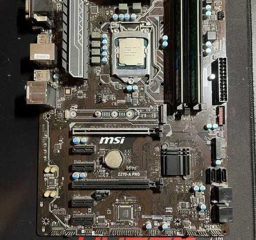 Комплект i5 7600 Z270 8gb