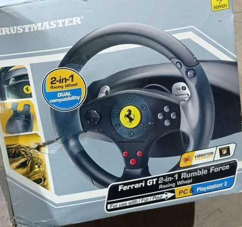 Руль thrustmaster игровой с педалями