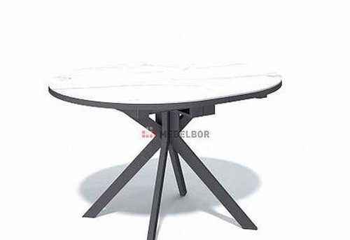 Стол обеденный Kenner DO1100 черный/керамика мрамо