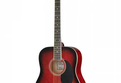F630-RDS Акустическая гитара, красный санберст