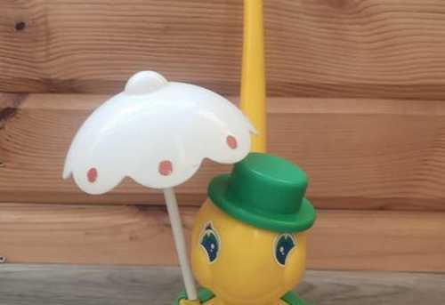 Игрушка каталка с ручкой черепаха с зонтиком