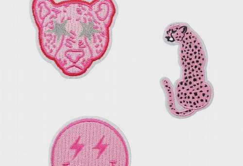 Нашивка на одежду розовая пантера термонашивки 3шт