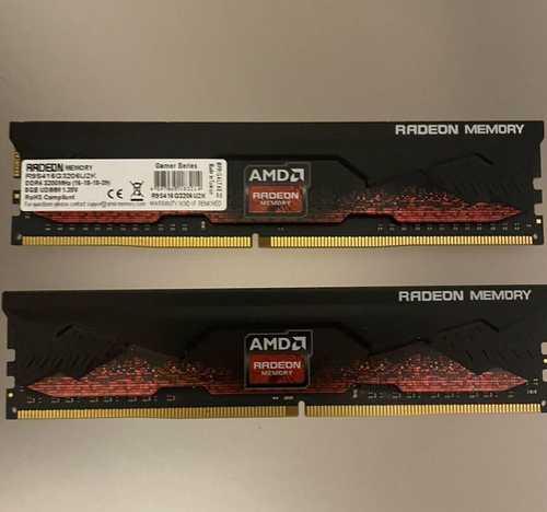 Оперативная память AMD Radeon ddr4 16 gb