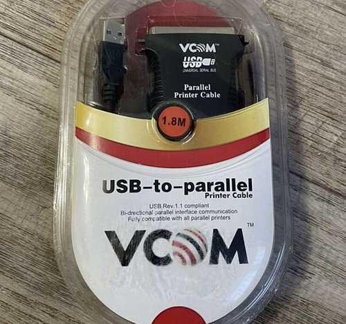 Vcom USB - LPT to parallel 1.8m переходник