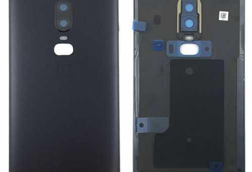 Задняя крышка для OnePlus 6 черная матовая (Midnig