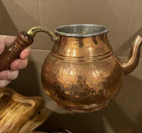 Металлические чайники с бронзовым напылением