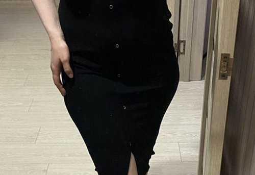 Облегающее черное летнее платье ASOS