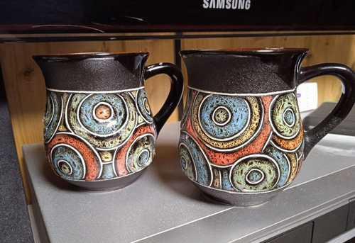 Чайная пара керамика ручной работы с глазурью