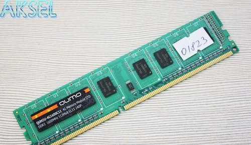 Оперативная память DDR3 4 GB 1600 MHz Qumo