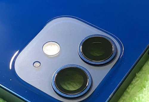 Корпус iPhone 12 синий в сборе ориг с разбора