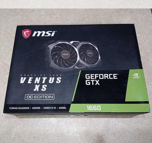 MSI nvidia GeForce GTX 1660 GTX 1660 ventus XS 6G