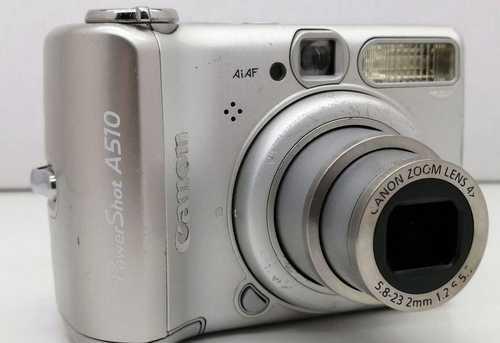 Компактный фотоаппарат canon powershot А510