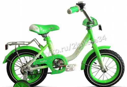 Велосипед 12д. maxxpro sofia, бело-зеленый (12404)