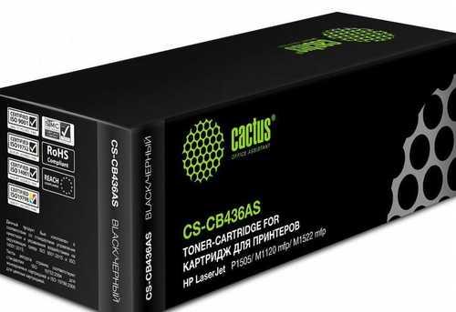 Картридж лазерный Cactus CS-CB436AS CB436A черный