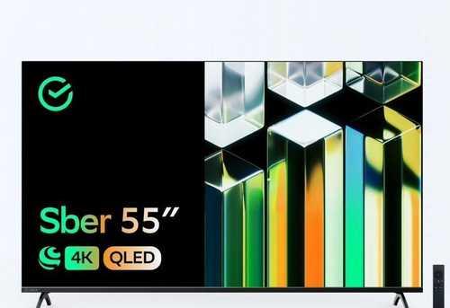Новый qled SMART TV 55" sber-55UQ5230T