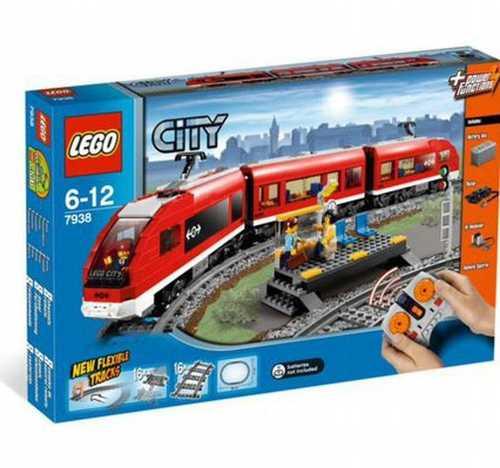 Lego city поезд 7938