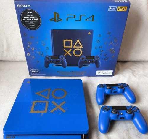 Ps4 Slim 500gb Days of Play Limited Edition прошит