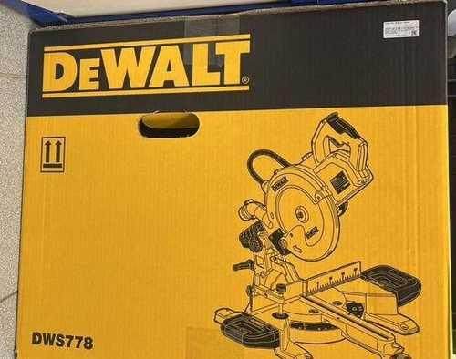 Пила торцовочная dewalt DWS778 3 года гарантии