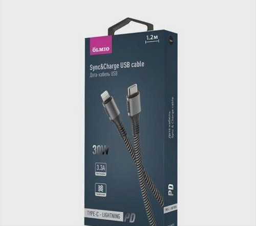 Кабель Olmio 041631 USB2.0 Type-C - Lightning Юж41