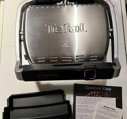 Гриль tefal optigrill elite gc750d30 новый