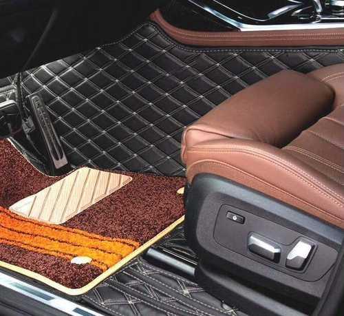 3D Коврики Porsche Cayenne из Экокожи