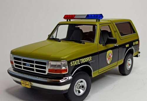 Ford Bronco Maryland Police 1:18 Greenlight
