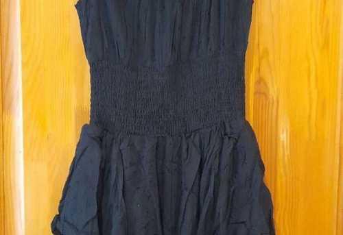 Черное готическое платье