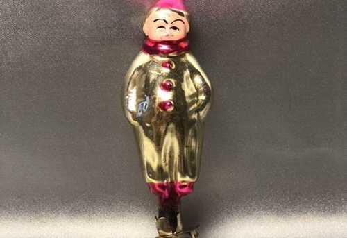 Елочные игрушки СССР на прищепке «Мальчик в костюм