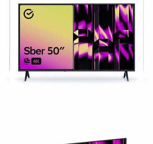 Телевизор Sber SDX-50U4010B, 50"(127 см), UHD 4K