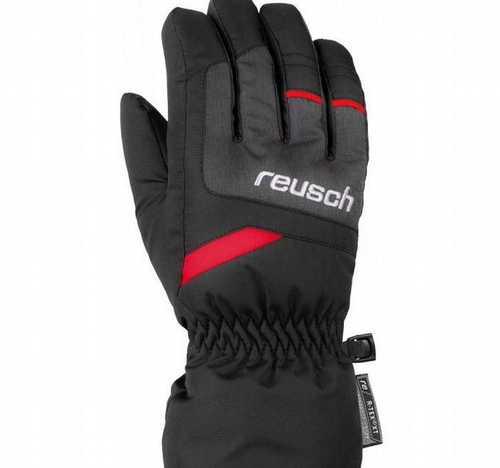 Перчатки reusch JR Bennet R-Tex Xt Junior Black/Black Melange/Fire Red P:6.5