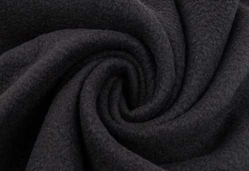 Флисовая ткань черная 240 гр. 6 м