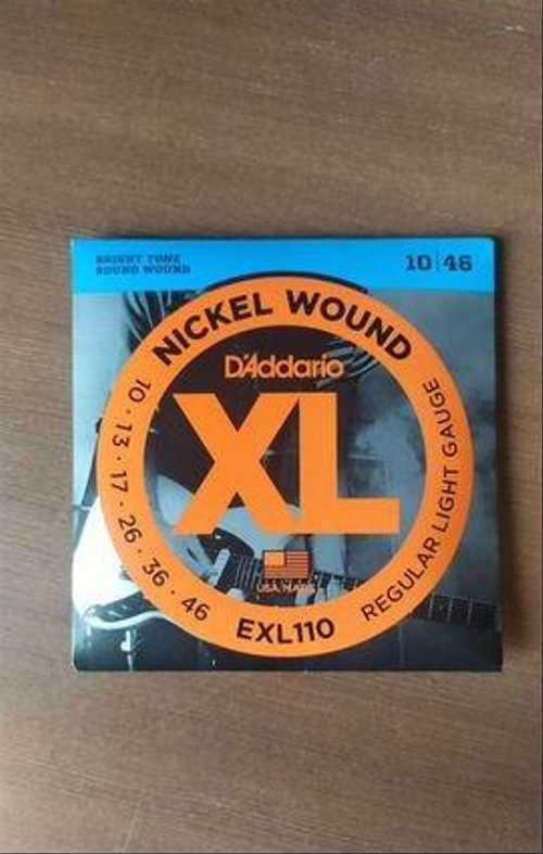 Струны для электрогитары d'addario 10-46
