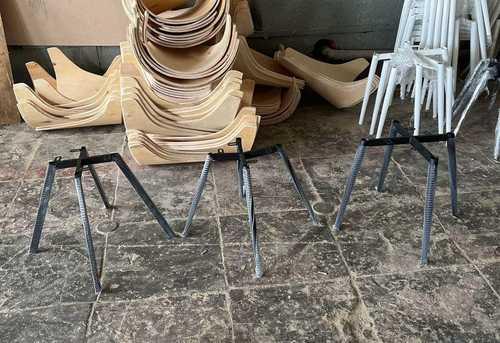 Опоры редуцированные из металла для стульев