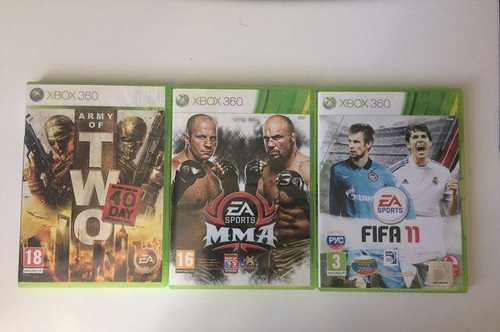 Xbox 360 EA MMA, Army of Two 2, fifa 11