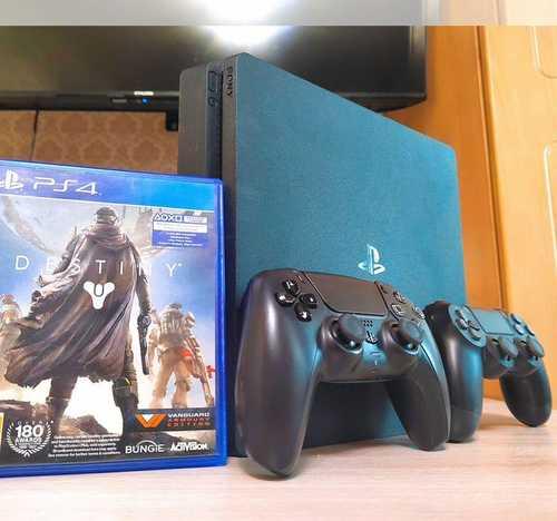 Sony Playstation 4 Slim   6 игр   2 геймпада