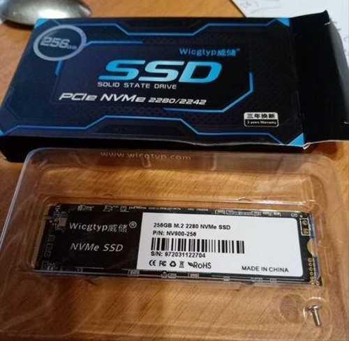 Wicgtyp SSD M.2 nvme жесткий диск 256 гб