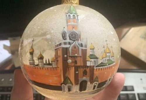 Елочная игрушка шар Кремль