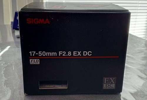 Объектив Sigma AF 17-50mm f/2.8 DC EX for sony