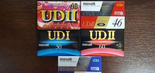 Аудиокассеты новые запечатанные maxell UD