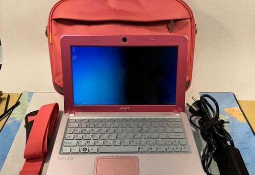 Ноутбук Sony Vaio розовый PCG-4V1V +розовая сумка