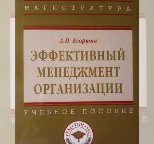 Эффективный менеджмент организации. Егоршин