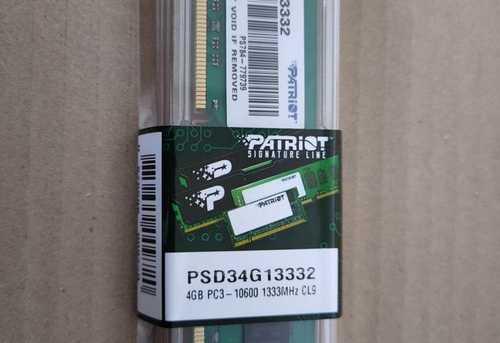 Оперативная память Patriot PSD34G133381 DDR3 - 4гб