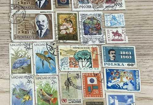 Иностранные почтовые марки и марки СССР - Россия