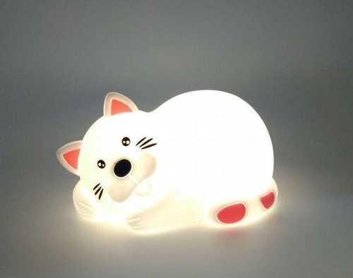 Ночник светильник силиконовый Кошка