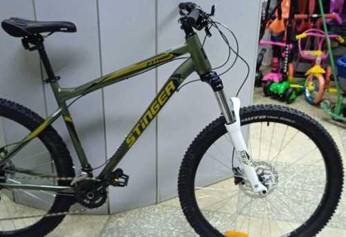 Горный велосипед stinger Python 27,5 зелёный 20"