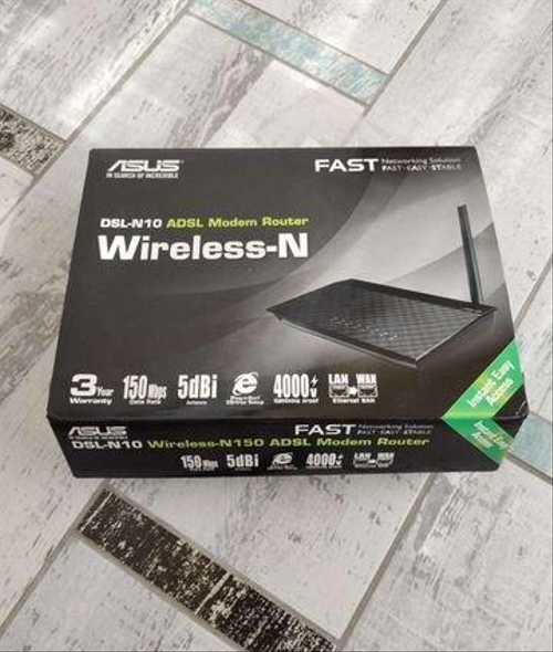 Роутер Asus DSL-N10 adsl Wireless-N150