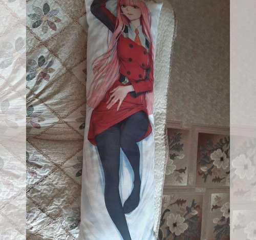 Подушка дакимакура с аниме 150*50 см, почти новая