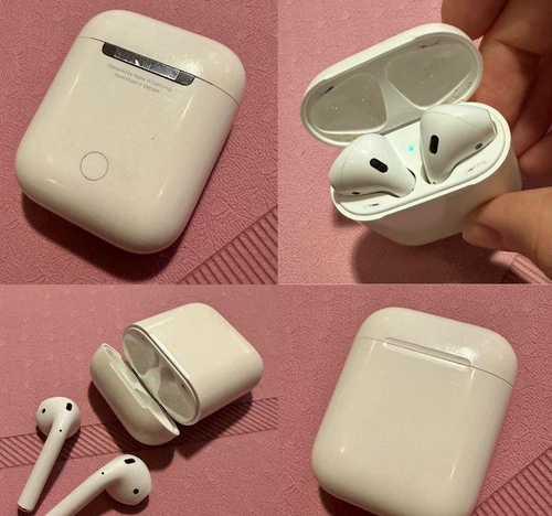 Оригинал наушники apple airpods 2 Б/У (без шнура)