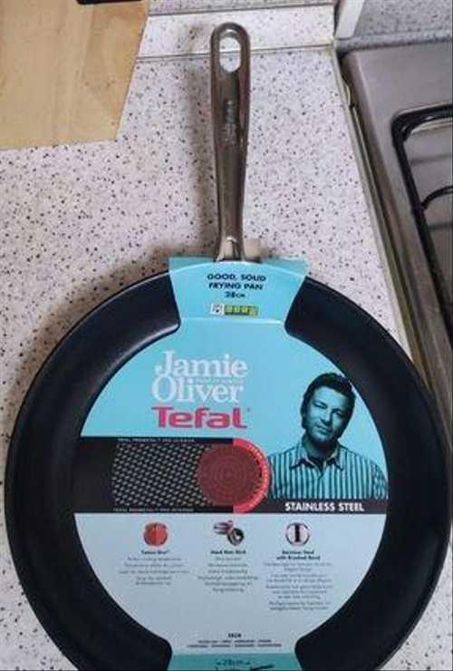 Новая сковорода + крышка Tefal Jamie Oliver 28 см